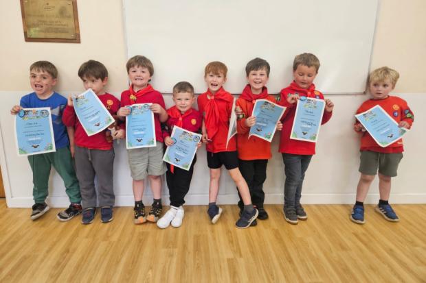 Weymouth North Squirrel Scouts raised £910 for the Wildlife Trust