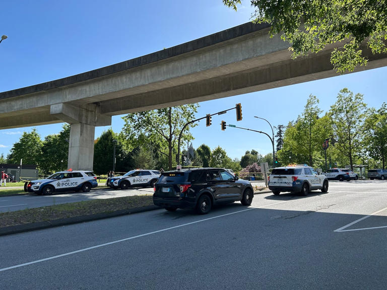 Suspect in fatal stabbing shot dead by Surrey police near Holland Park