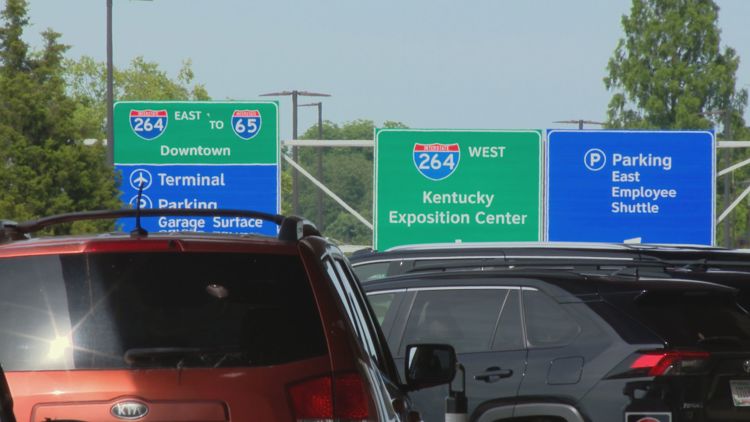 Louisville travelers plan their trip to the airport as I-65 closure begins