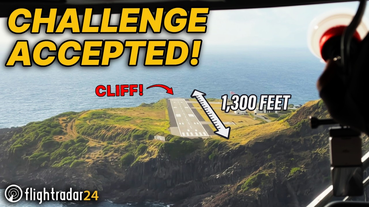 Flying to the world's shortest commercial runway | Winair Twin Otter to ...
