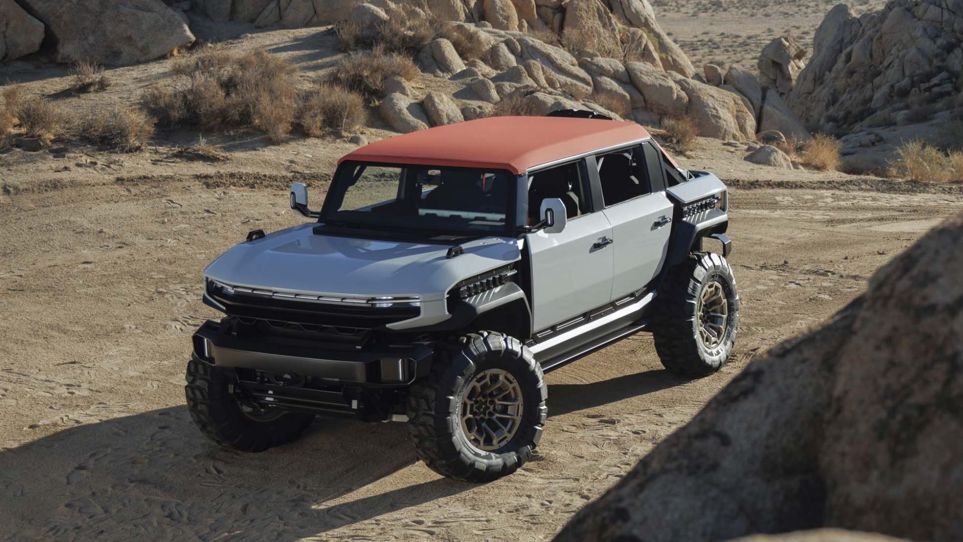 GMC Hummer X concept: Mid-size electric truck and SUV