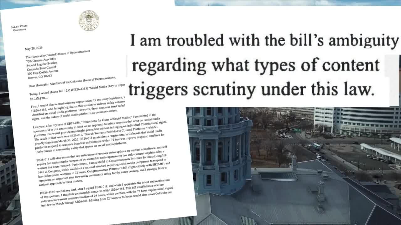 Colorado Gov. Jared Polis vetoes Evergreen High shooting-born social ...