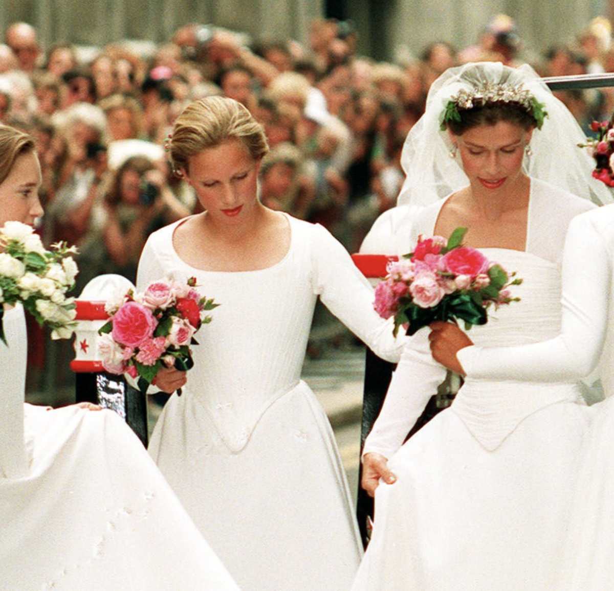 Zara Tindall is the spitting image of mom Princess Anne in bridesmaid ...