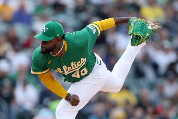 A's starter Luis Severino exits with right arm soreness, set for testing