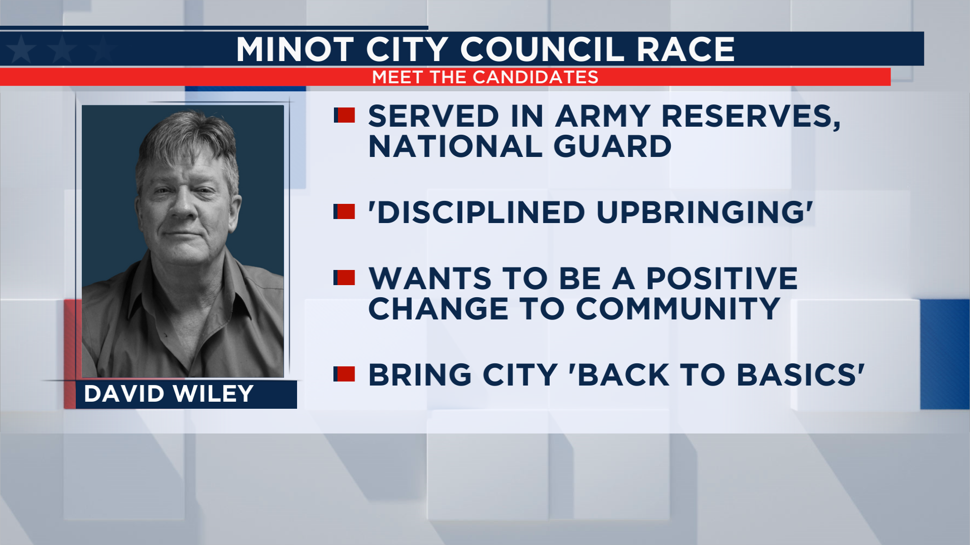 Meet the candidates for Minot City Council: David Wiley