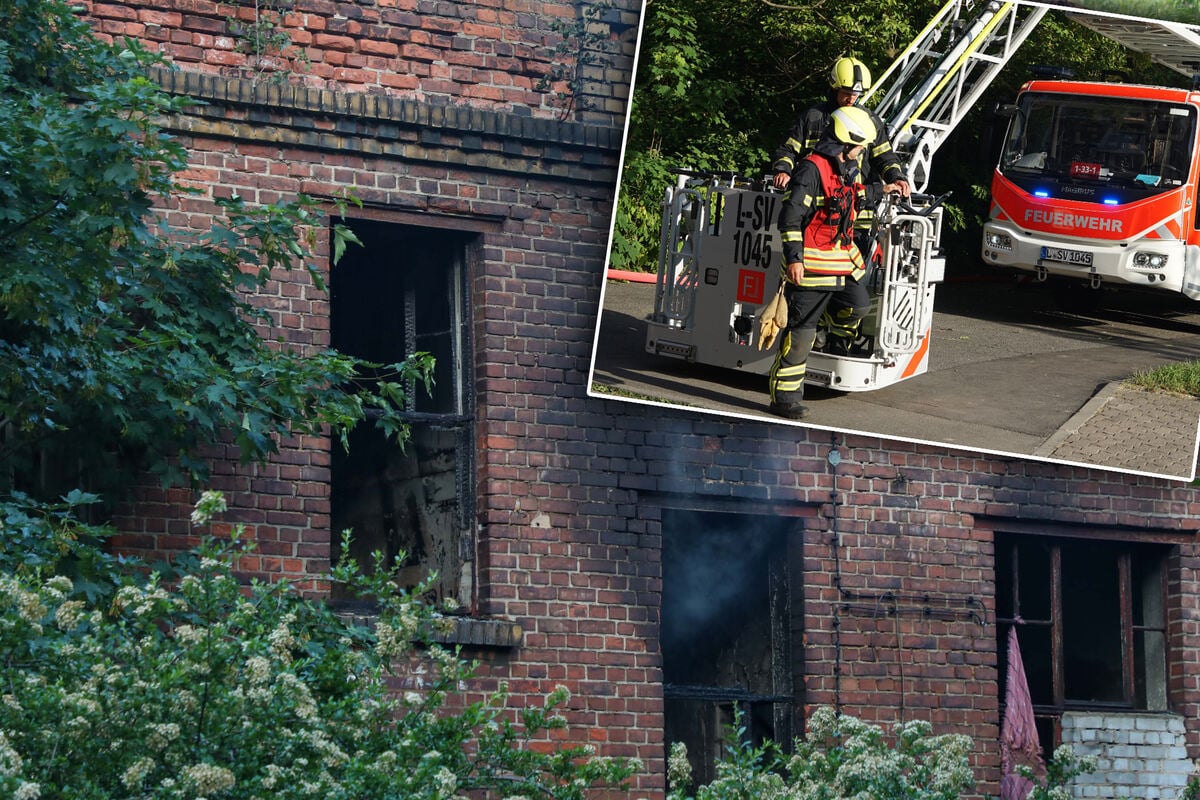 Brand in Leipziger Ruine: Polizei ermittelt