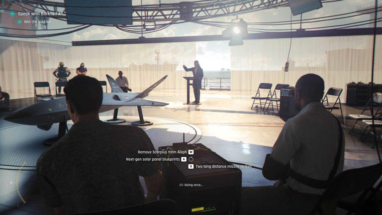 All correct auction answers in 007 First Light
