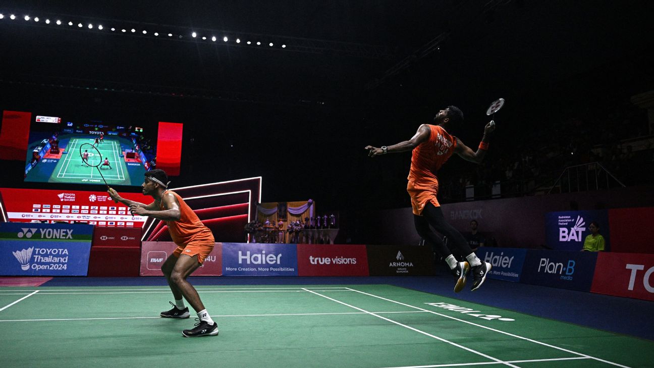 Satwik-Chirag, Kapila-Crasto in Singapore Open semifinal action; Vinesh ...