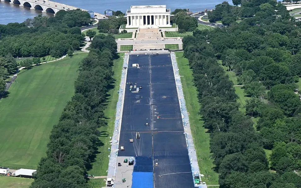 Trump blasts NYT over costly reflecting pool renovation criticism