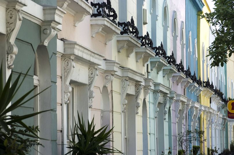 The vibrant UK street where every single house is painted a different ...