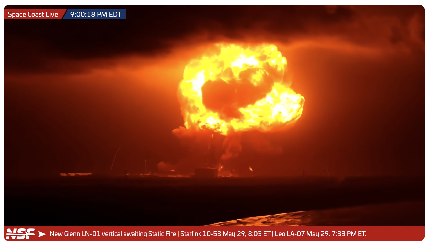 Blue Origin’s New Glenn rocket explodes spectacularly during ground test