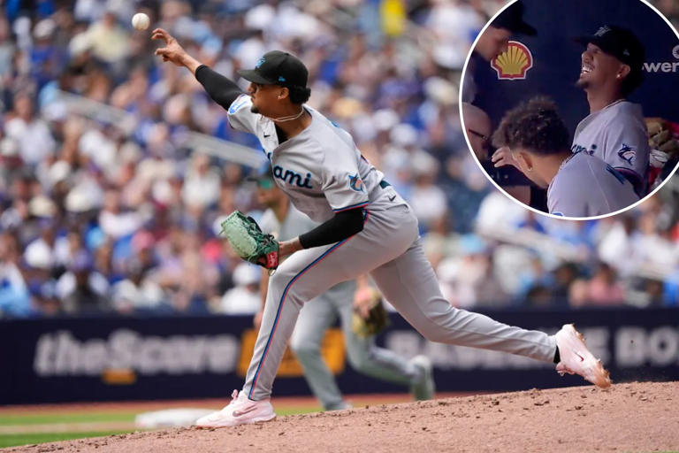 Marlins’ Eury Perez to miss eight weeks after freak stretching injury ...