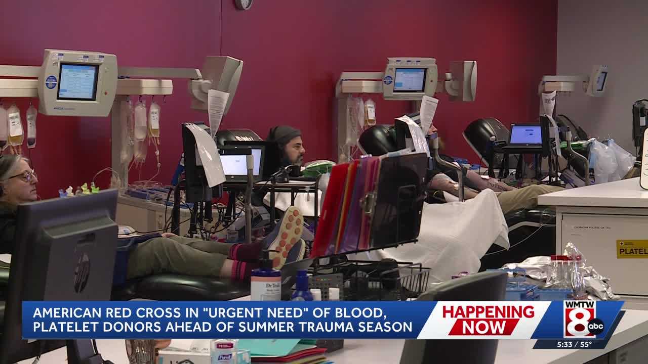 American Red Cross urges blood, platelet donations ahead of summer