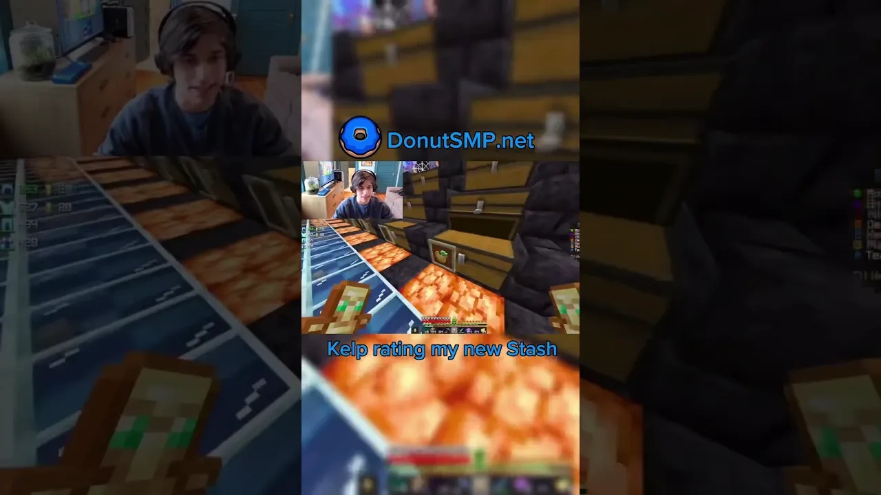 @kelptalkss rating my stash #minecraft #donut #donutsmp #stash