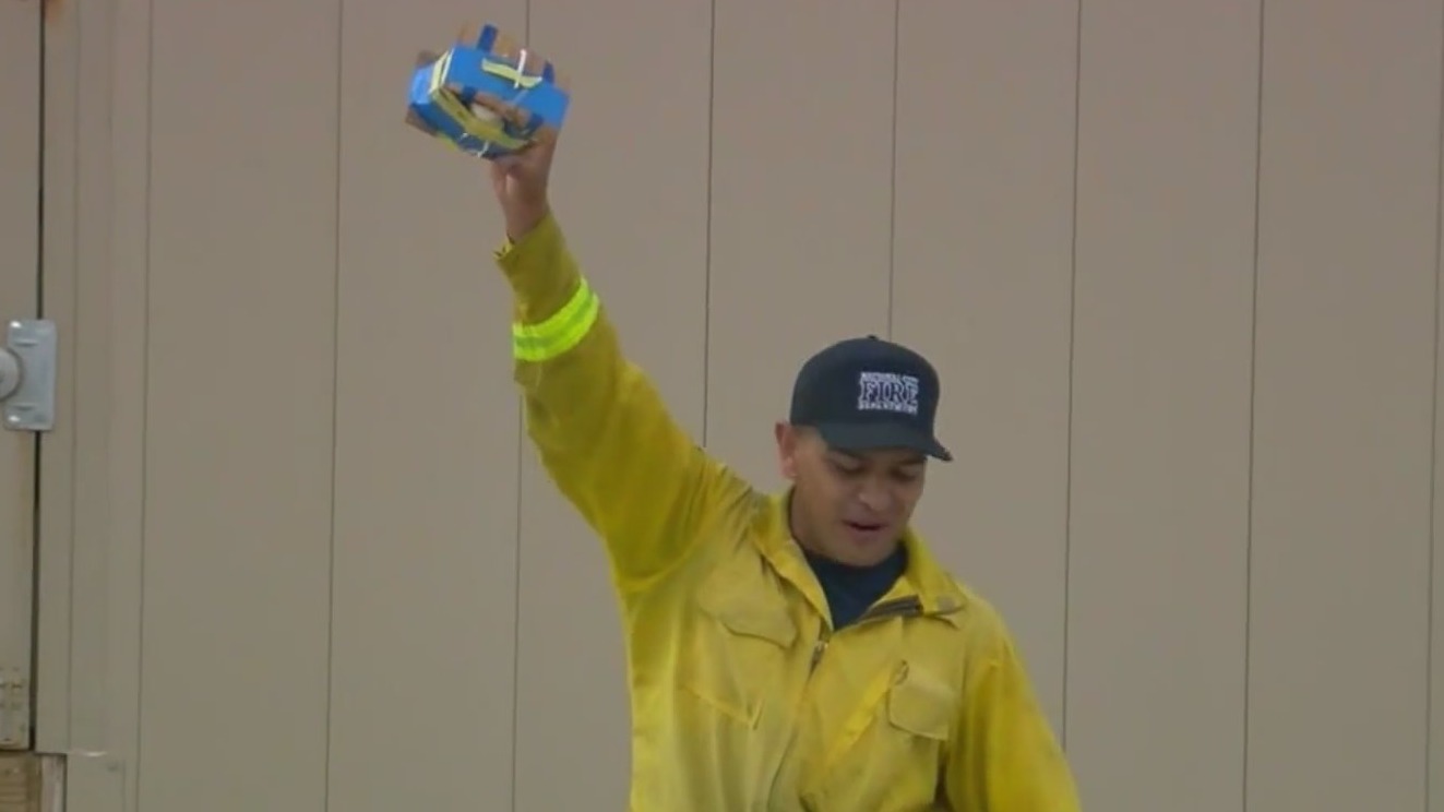 4th annual National City Fire Tower egg drop challenge