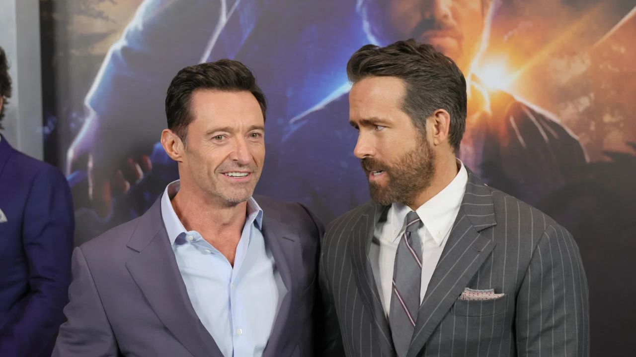 A Marvel reunion: Co-stars Ryan Reynolds and Hugh Jackman join hands ...
