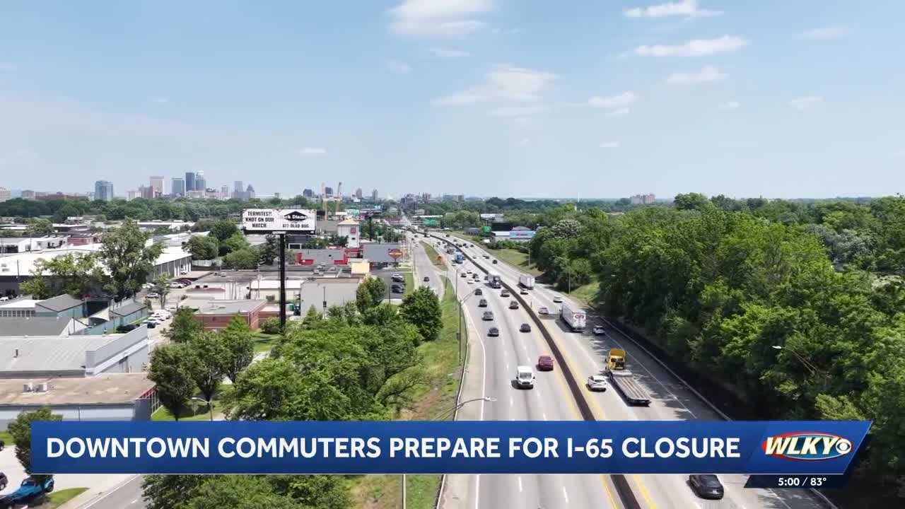 Downtown Louisville workers prepare for I-65 closure and detour challenges
