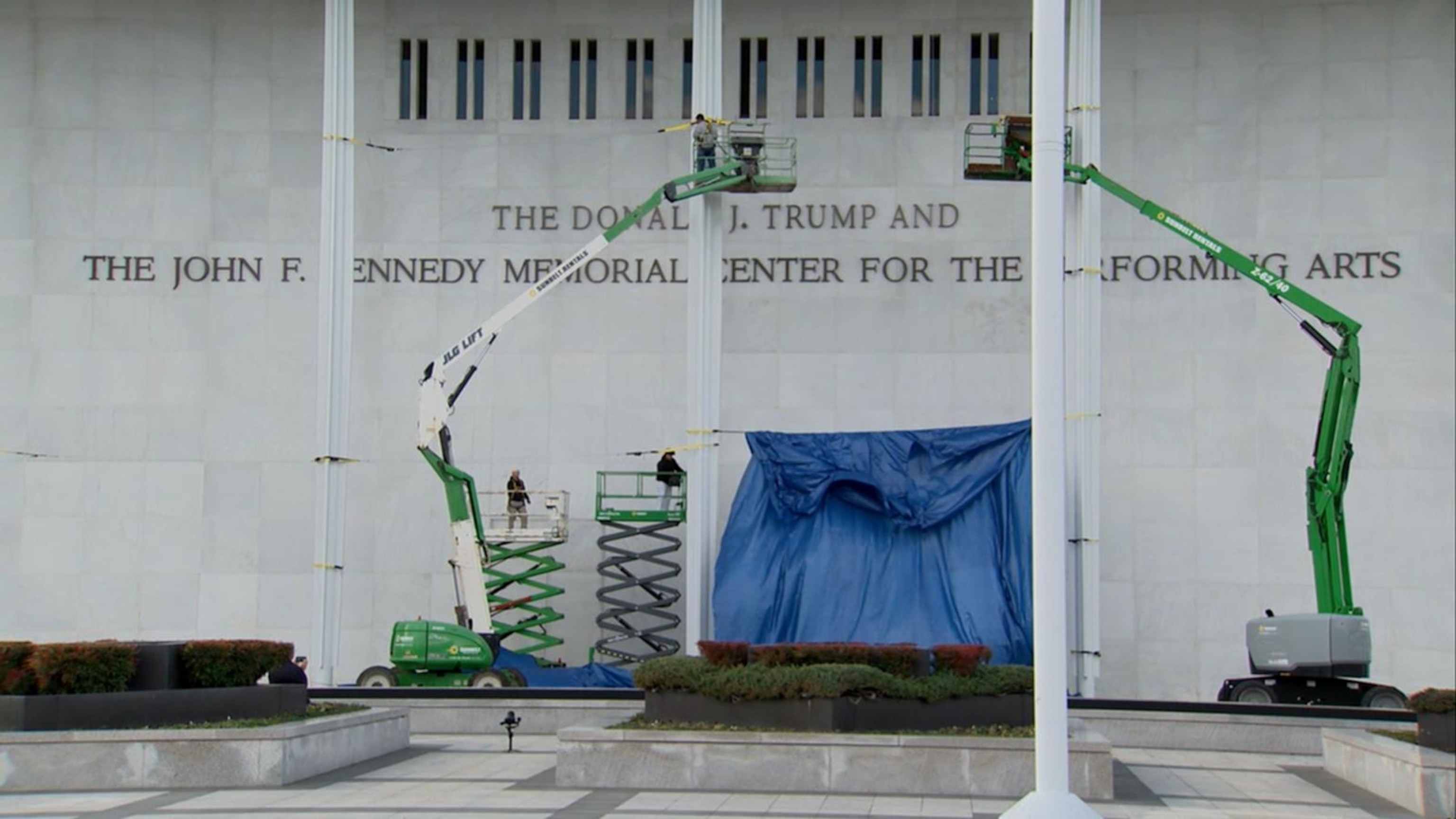 Trump responds after judge orders his name be stripped from Kennedy Center