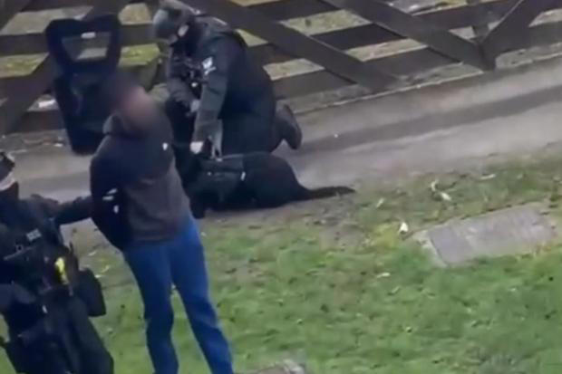 Investigation after four arrested as armed police descend in Swindon