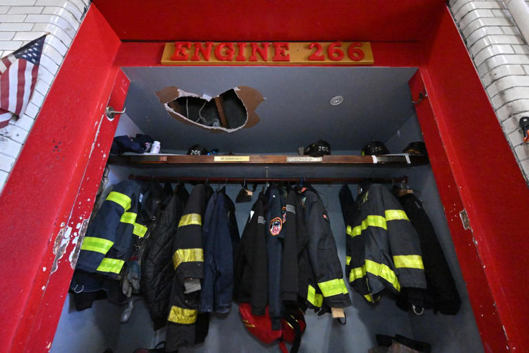 Dilapidated FDNY firehouses plagued by huge leaks, collapsed ceilings ...