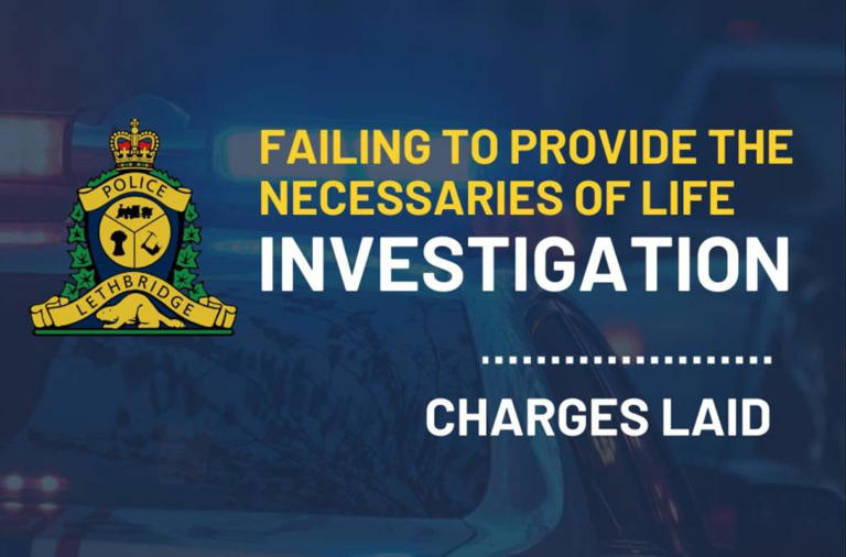 Lethbridge man charged with failing to provide the necessaries of life