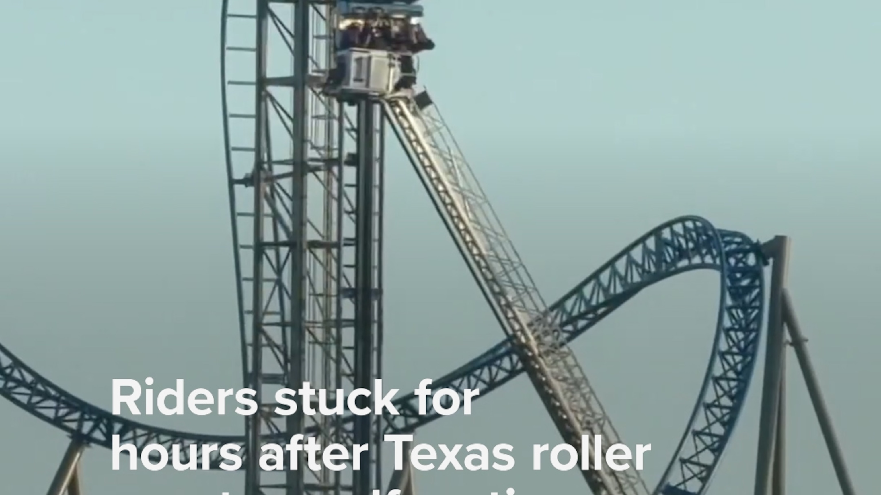 Riders stuck for hours after Texas roller coaster malfunctions