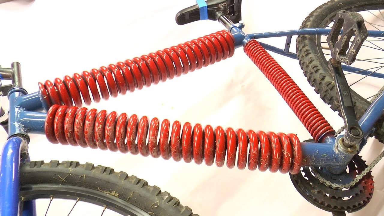 I had a wild idea: The bicycle of springs