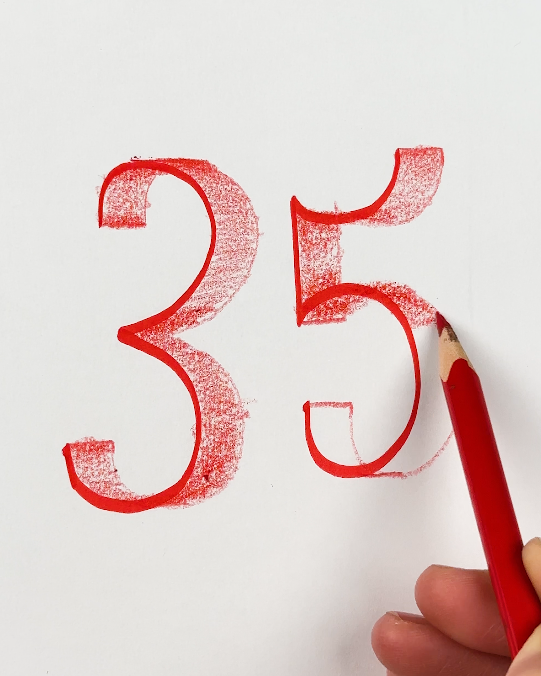 3D tal tegning trick🖌️🔢