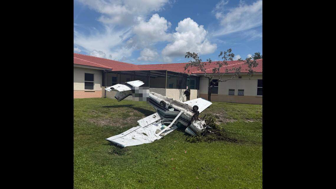 Small plane crashes near Pembroke Pines hospital with two aboard ...