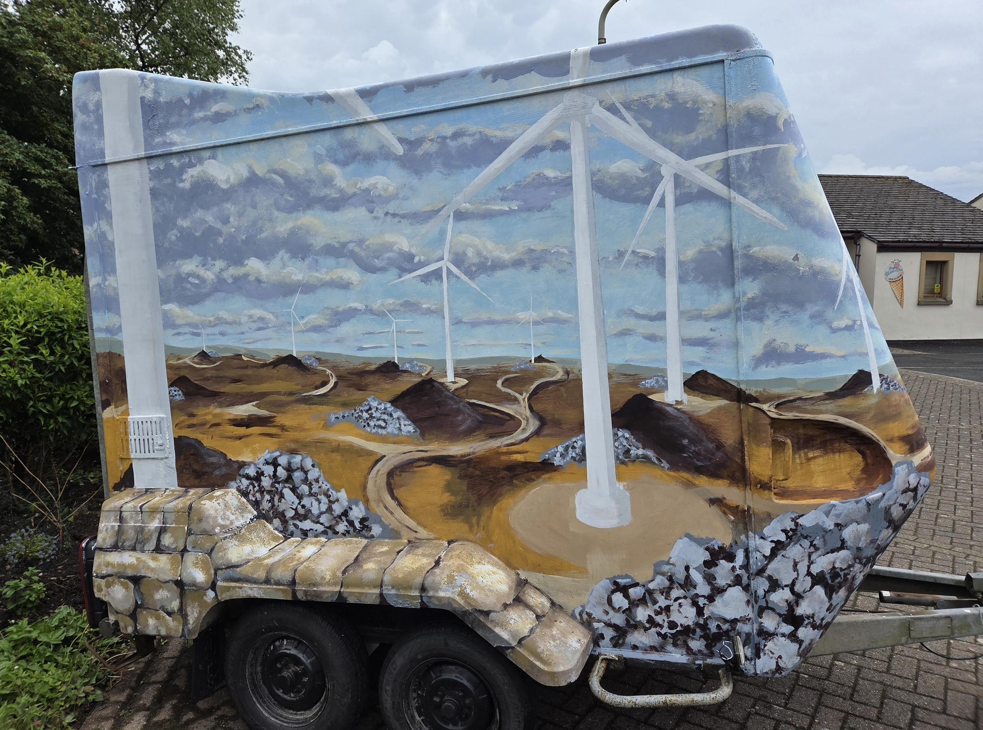 Dales artist makes model turbine to show scale of planned wind farm