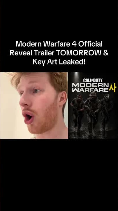 Modern Warfare 4 official reveal trailer tomorrow & key art leaked ...