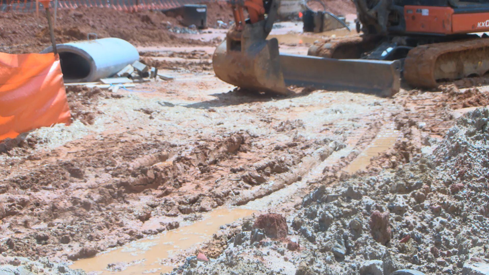 Recent rainfall may delay completion of Laurel’s Central Avenue ...