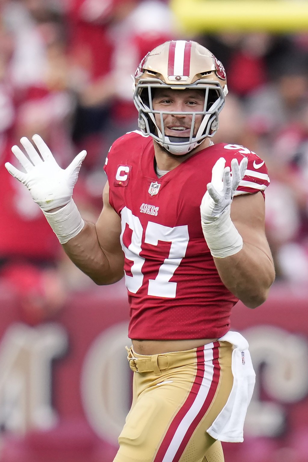 49ers star Nick Bosa reveals return target date from torn ACL: 'I'm ...