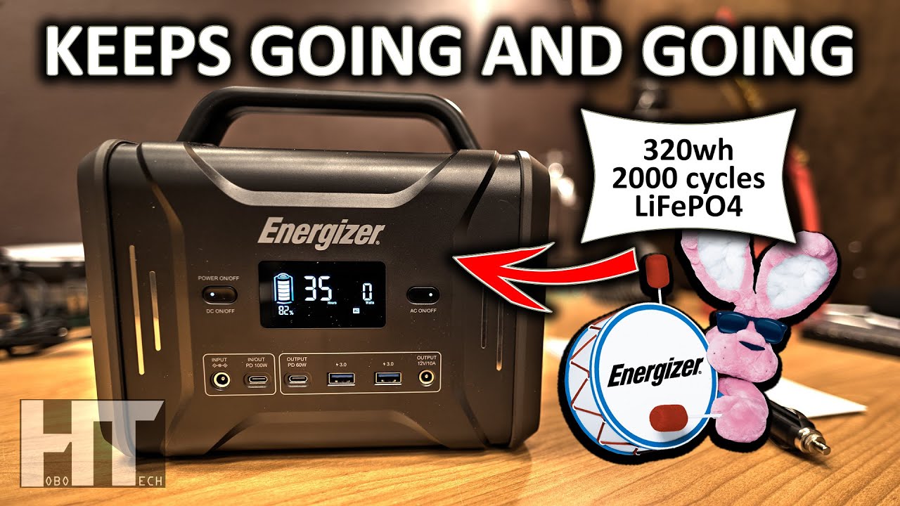 Energizer 300W LiFePO4 solar generator portable lithium ion power ...