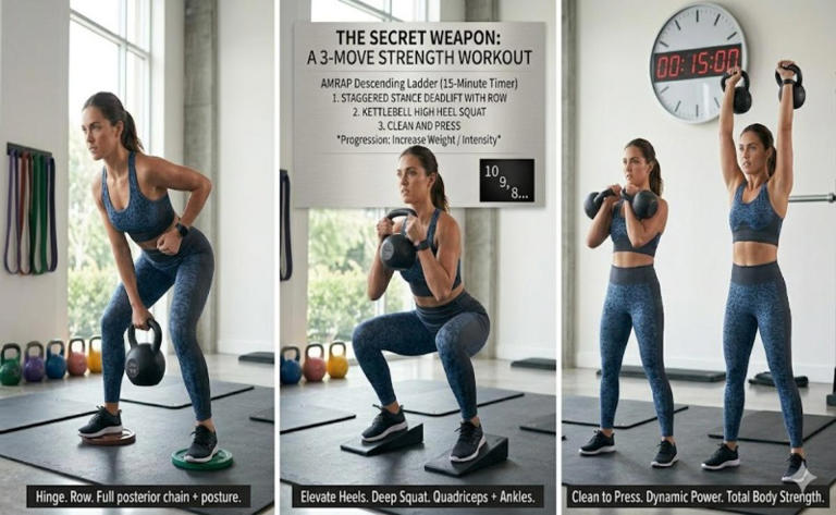Want to build real strength with kettlebells? This 3-move workout could ...