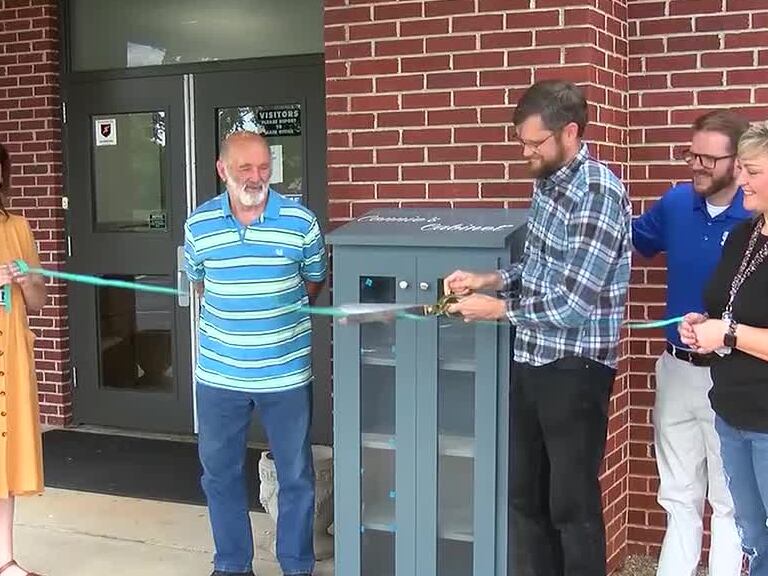 Food pantry cabinets installed at two Limestone County elementary schools