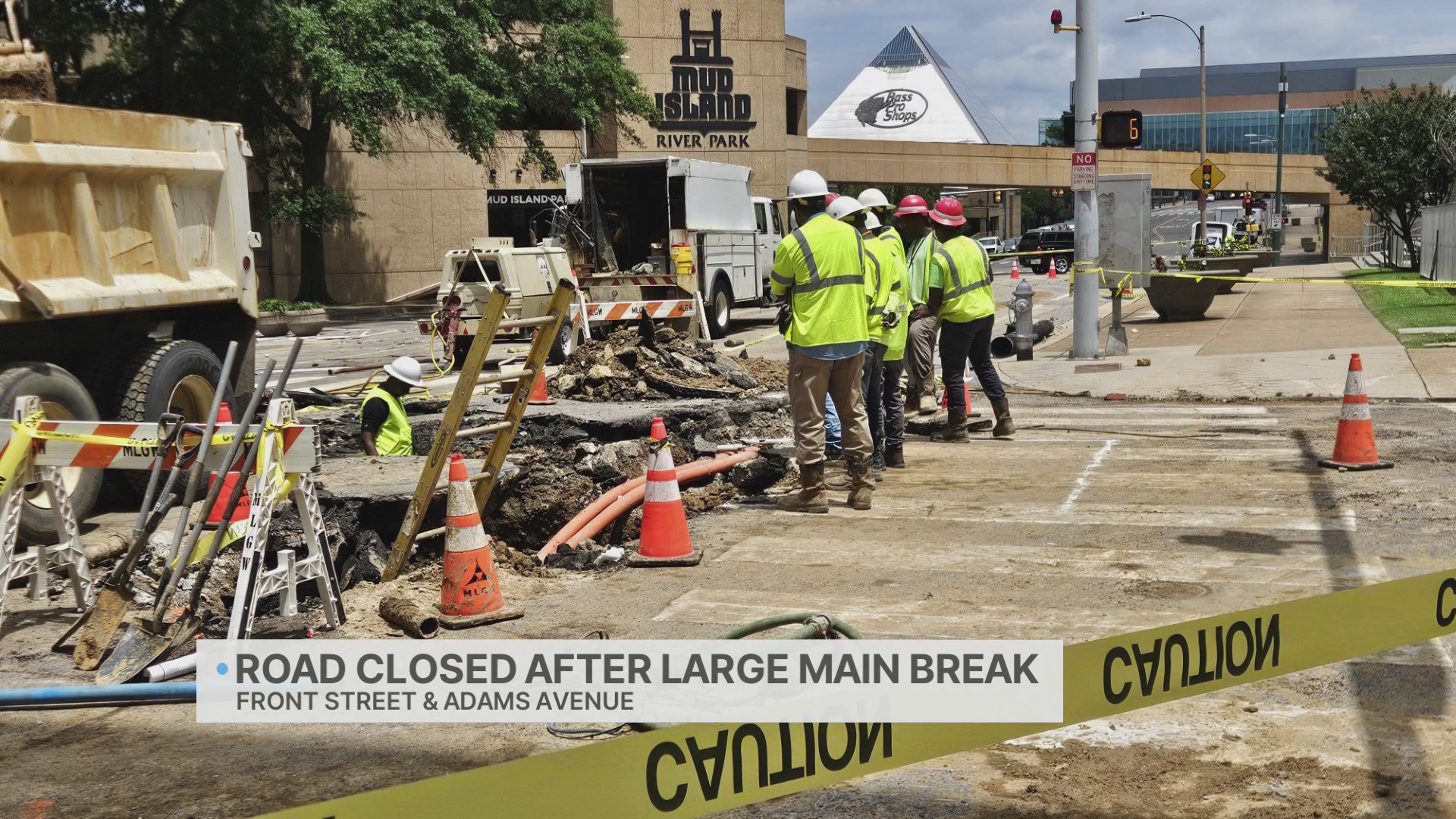 Downtown intersection closed for water main repairs