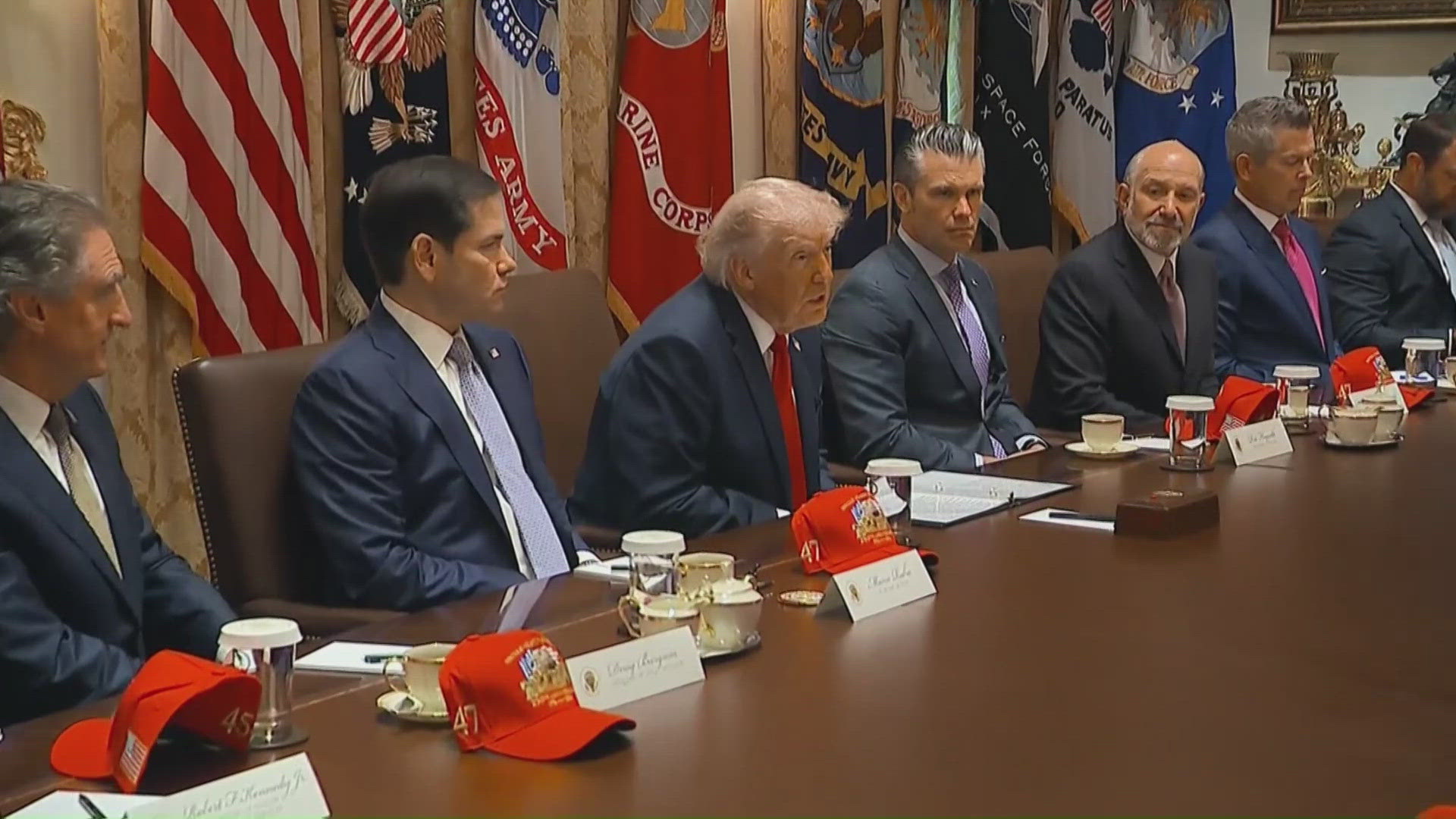 President Trump continues discussions over peace deal in Iran
