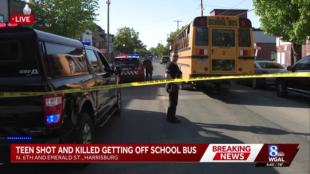 Teen killed in Harrisburg shooting near school bus stop