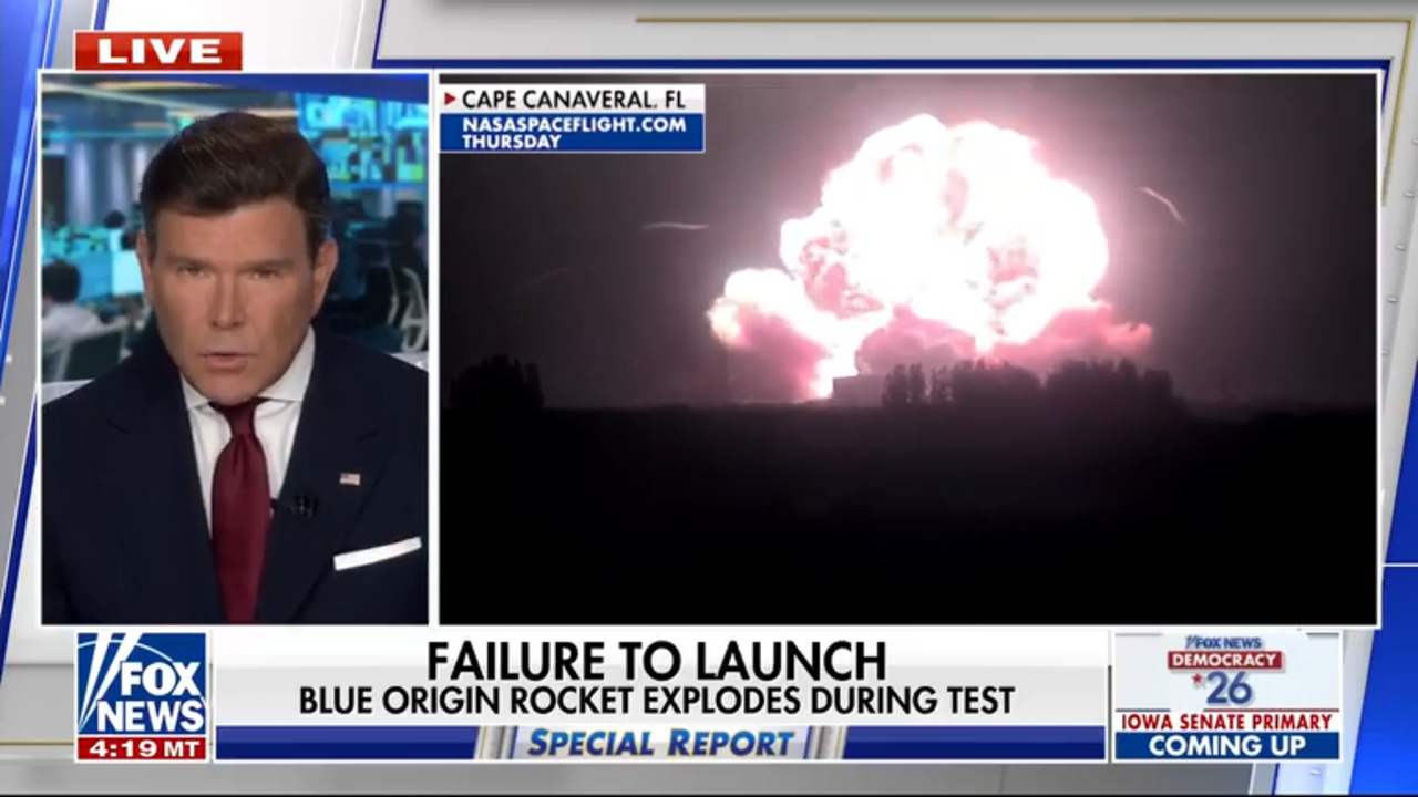 Blue Origin rocket explodes during engine test, causes heavy damage to ...
