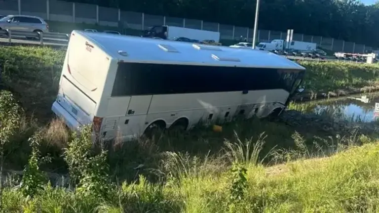 Five killed and dozens injured in horrific Virginia bus crash