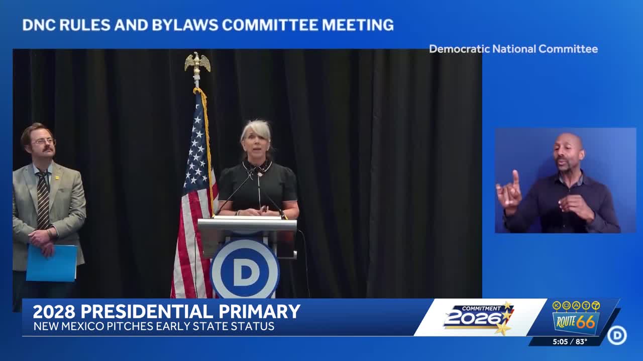 Gov. Lujan Grisham pitches New Mexico to be granted early status in ...