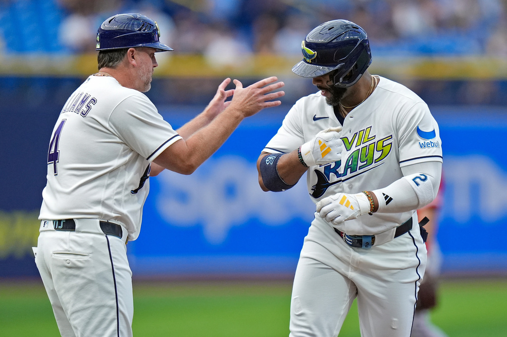 Yandy Díaz hits two home runs as the Rays beat the Angels 8-5