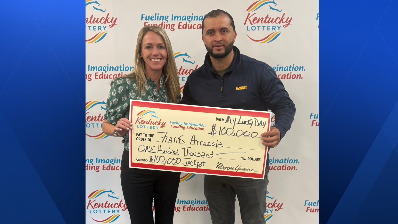 Kentucky man wins $100K lottery prize while driving back from CVG airport