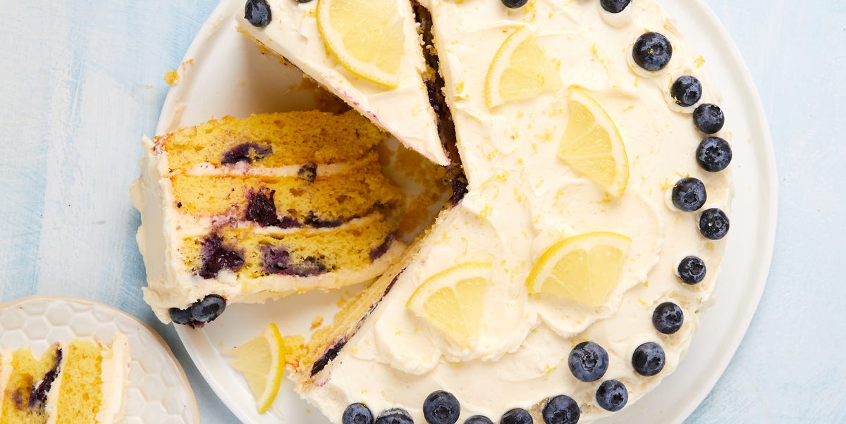 Our triple-layer lemon-blueberry cake was made for summer birthdays