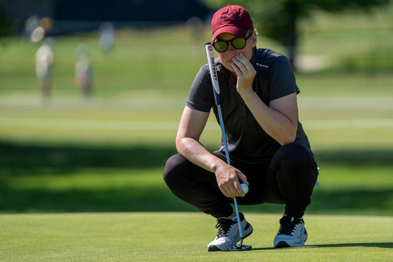 Laetitia Beck has career-low 63 and leads new mom Estrup by 1 shot at ...