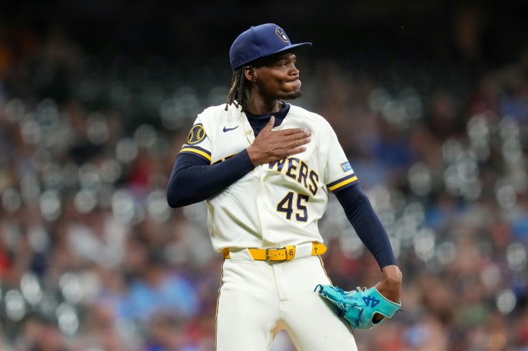 MLB Brewers pitcher Uribe gets one-game ban for mound antics