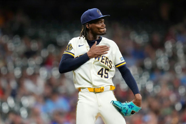 MLB Brewers pitcher Uribe gets one-game ban for mound antics