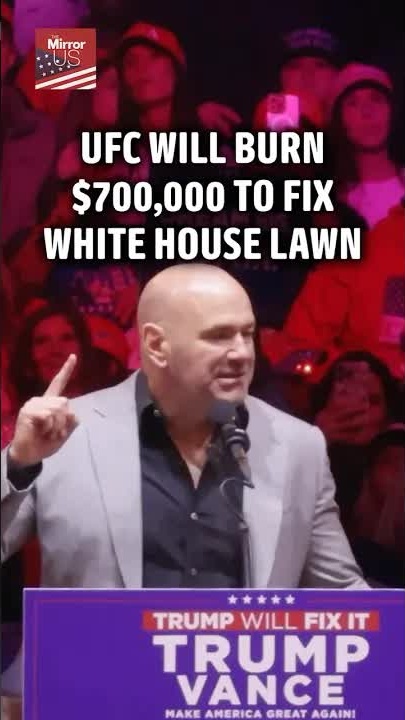 UFC will cough up $700,000 to replant White House grass