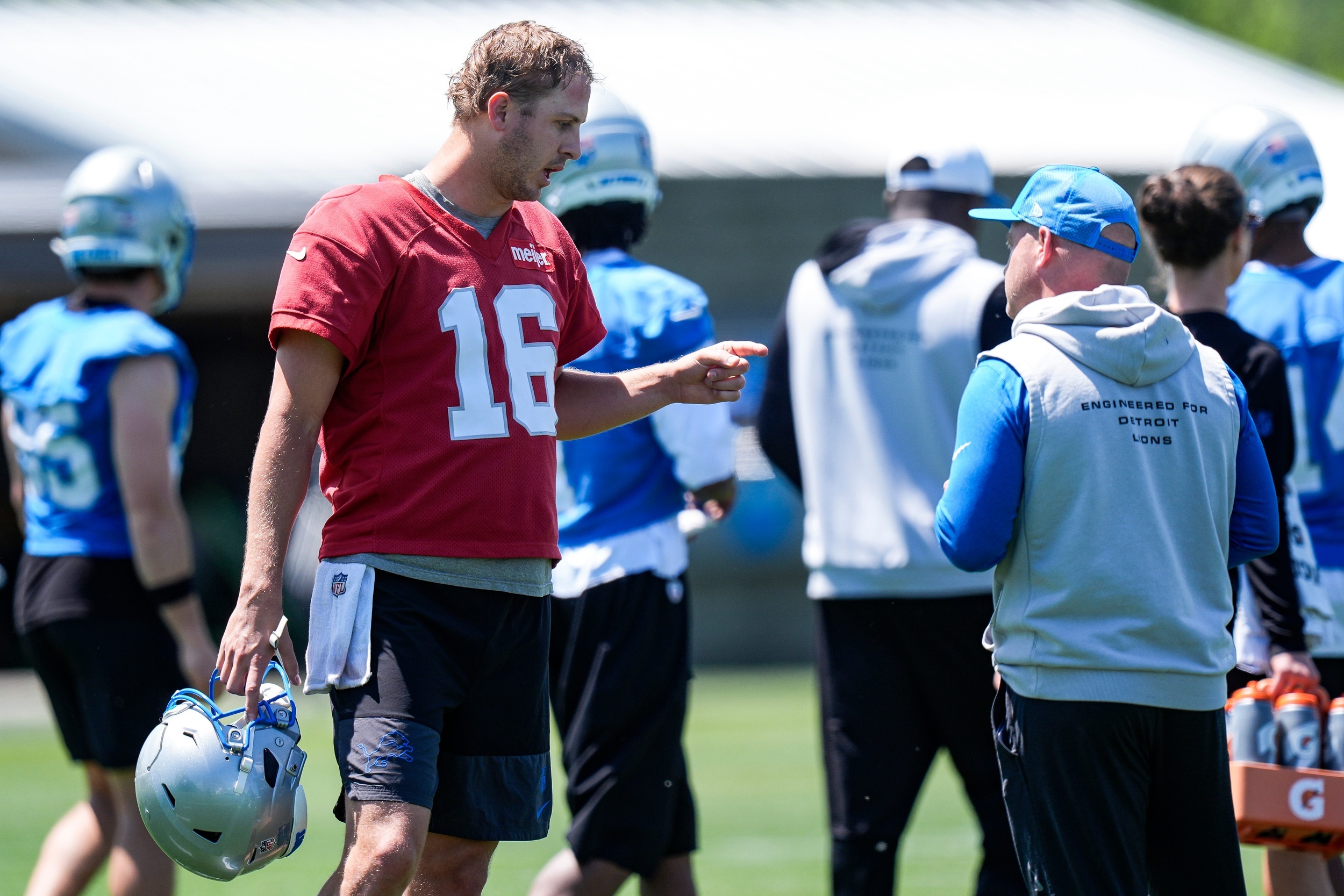 Lions QB Jared Goff gets honest about Drew Petzing after offense ...